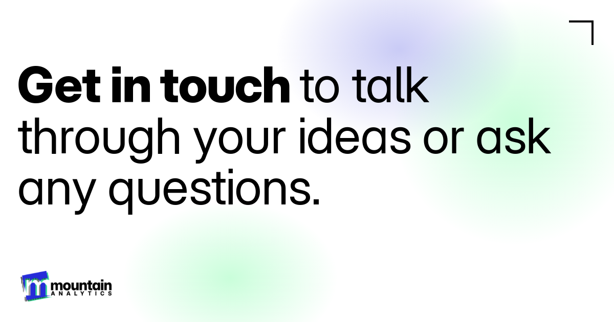 Get in touch | Mountain Analytics
