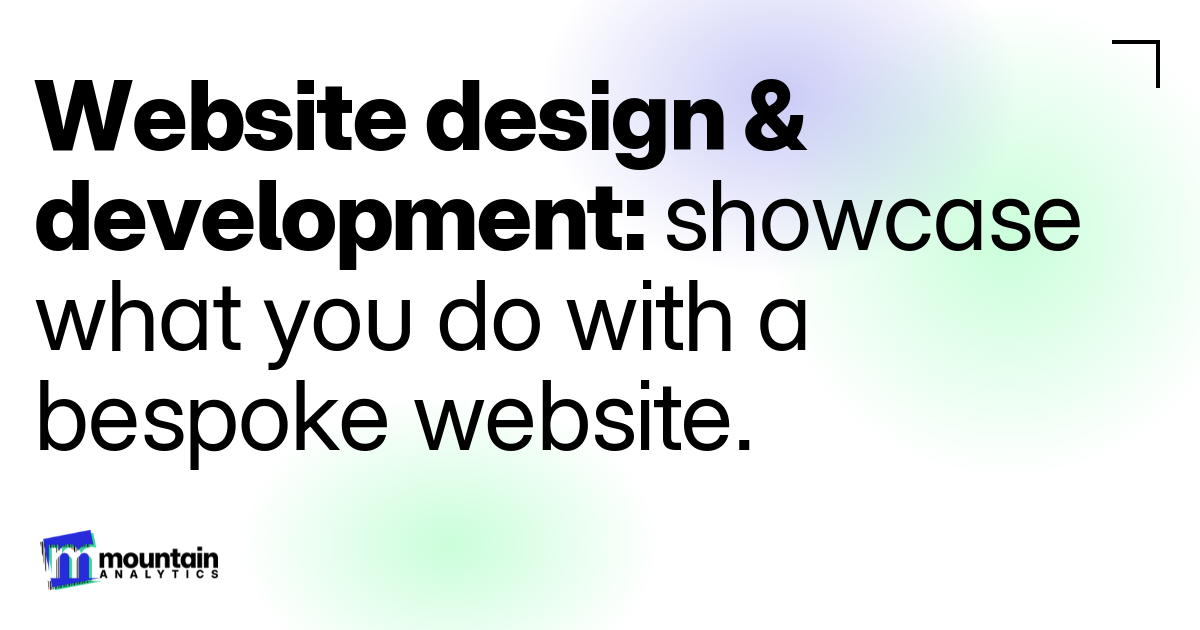 Website design & development | Mountain Analytics